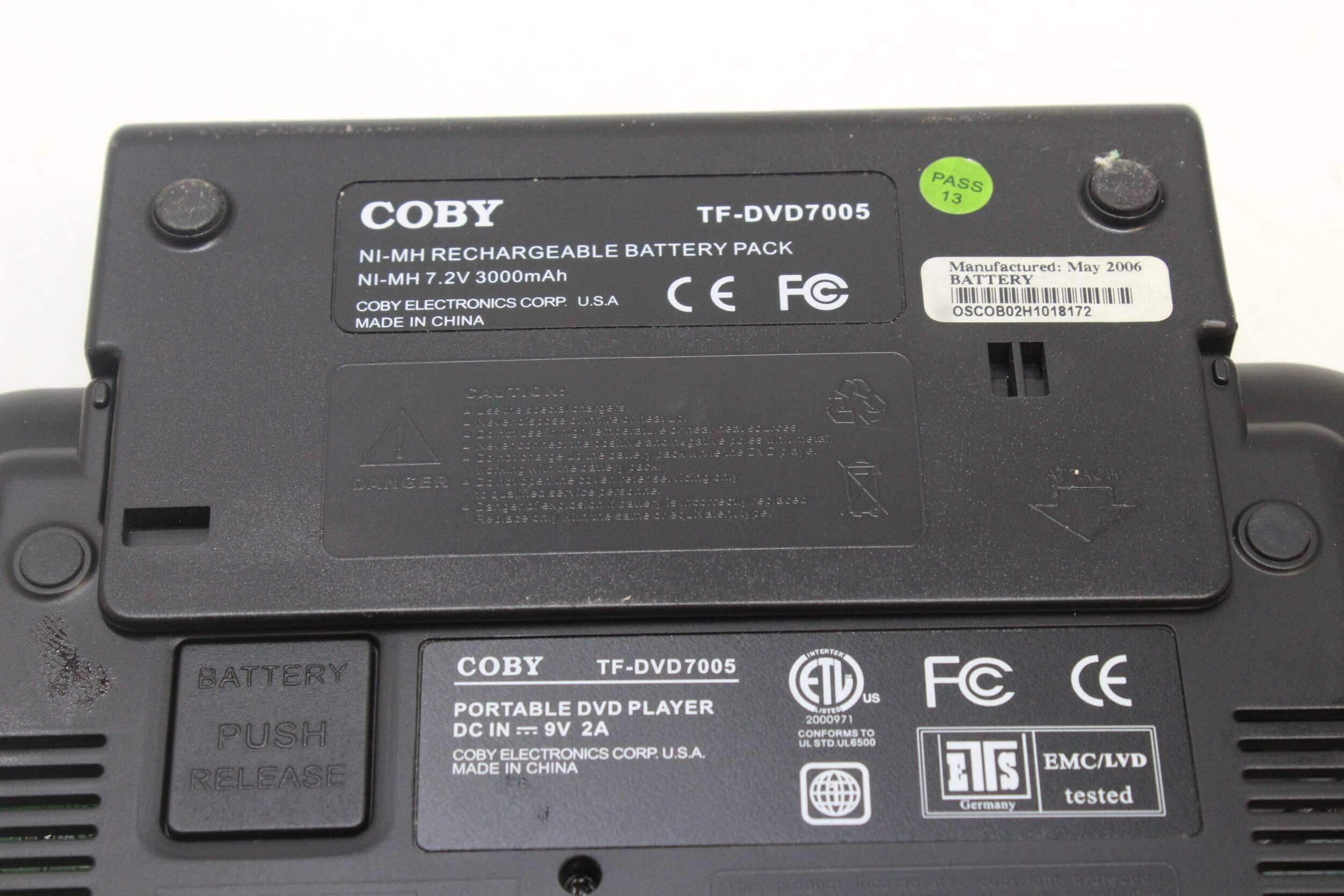Lecteur DVD portatif Coby TF-DVD7005 - RECYBORG