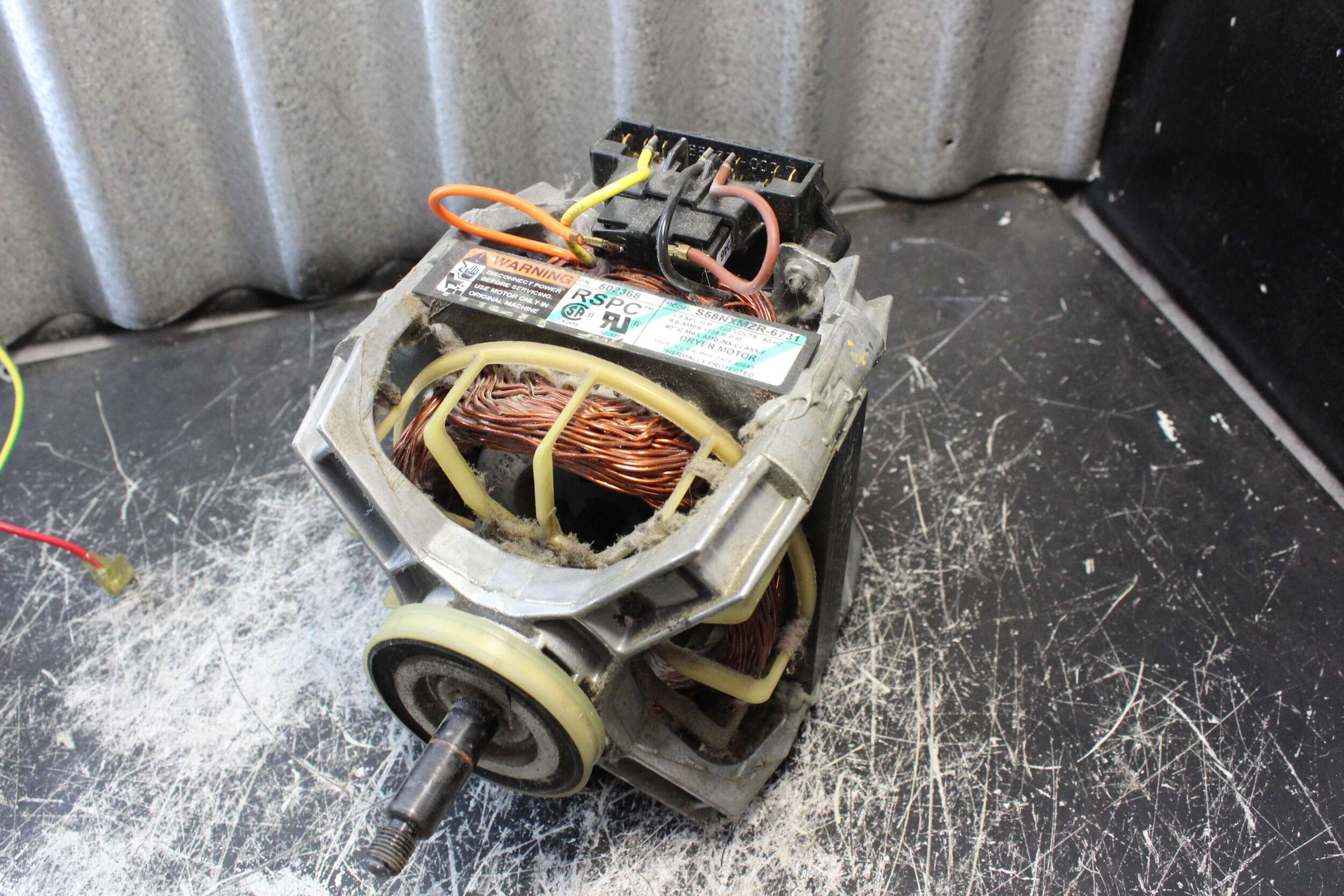 Dryer Motor Model # S58NXMZR-6731 - RECYBORG