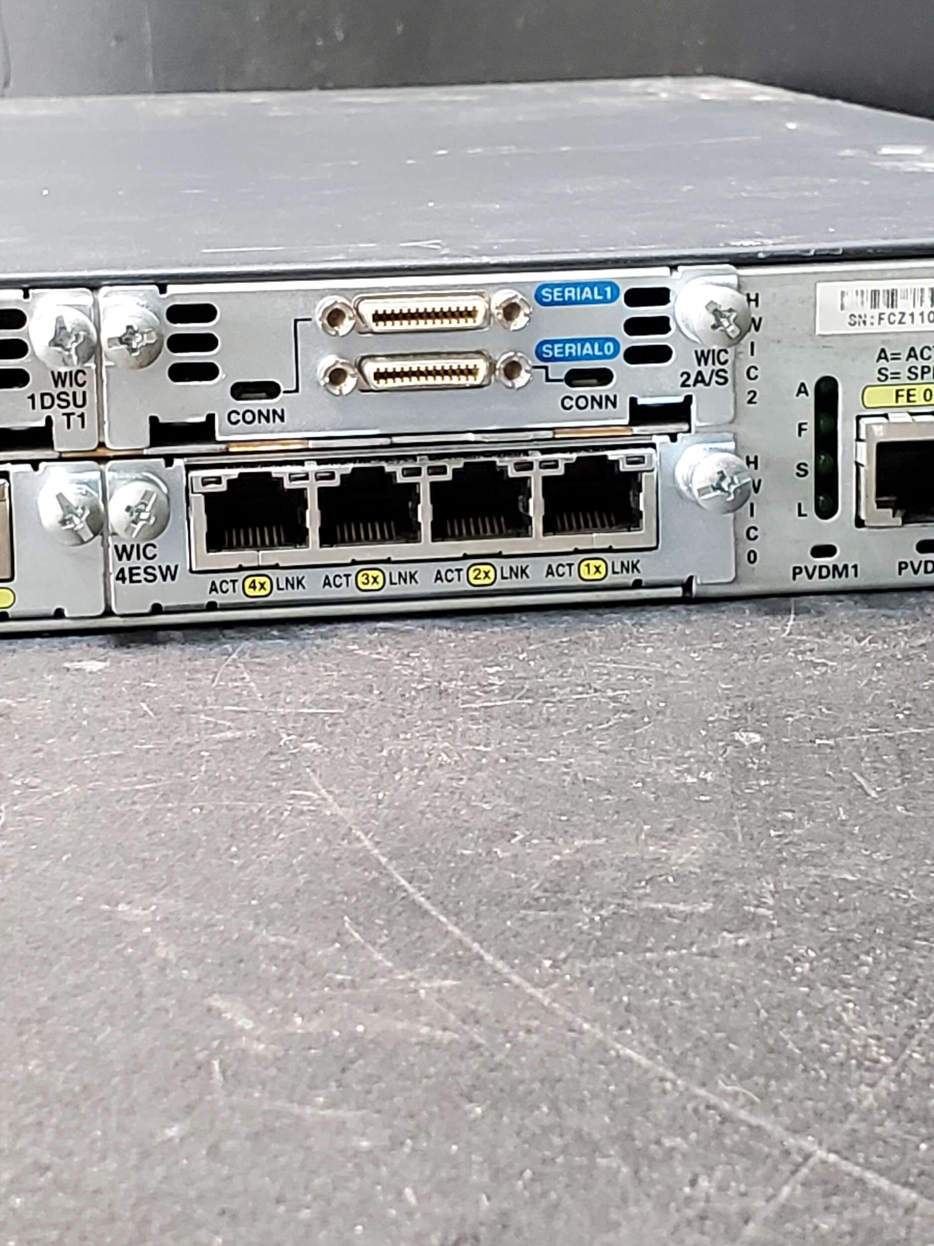 Cisco Systems 2800 Series 2811 Integrated Services Router ISR ALL CARDS ...