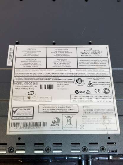 Cisco 2800 Series Cisco 2821 Integrated Services Router - RECYBORG