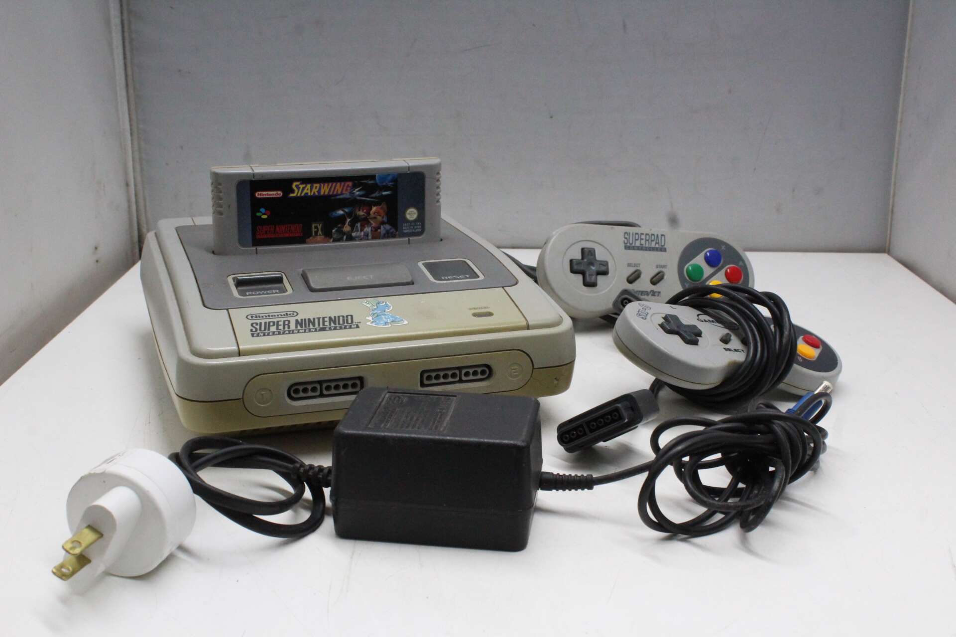 PAL SNES System Super Nintendo Console + accessories 2 Controllers ...