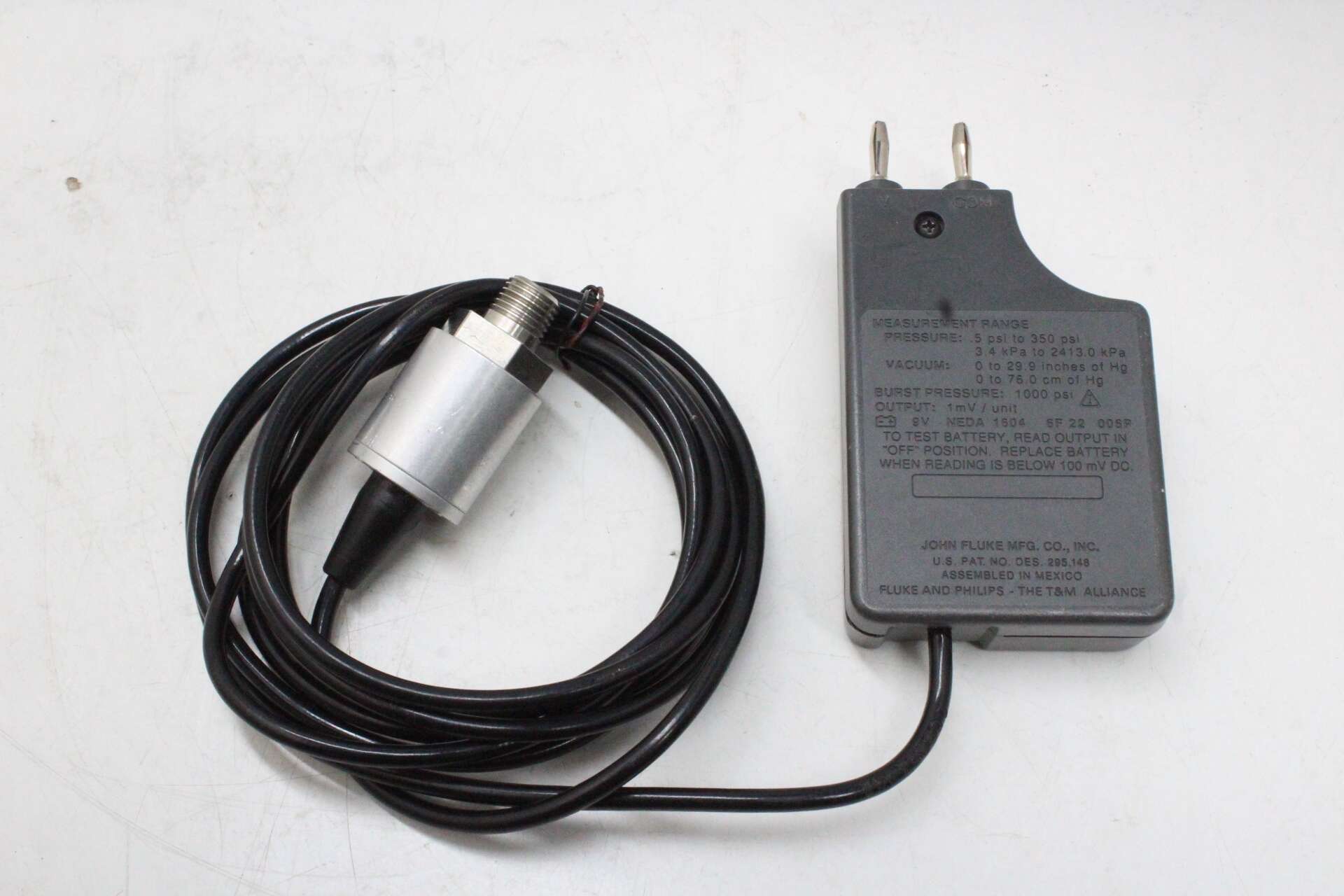 Fluke PV350 Pressure/Vacuum Module Digital Pressure Transducer For ...