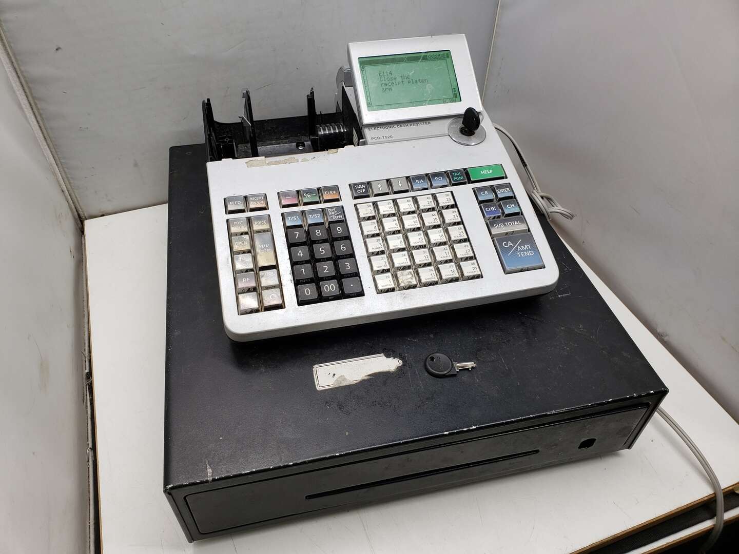 Caisse enregistreuse Casio PCR-T520 NON-FONCTIONNEL - RECYBORG